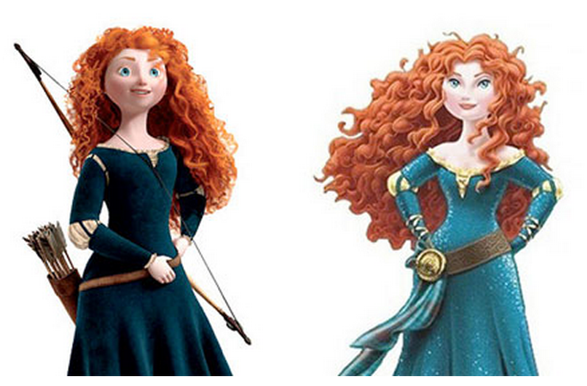 Disney turns the heroine Merida into a sexy babe, sparks outrage ...